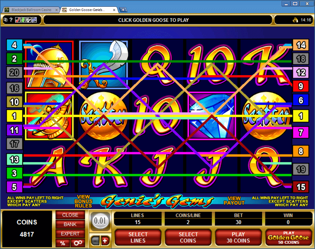 Bonus slot Golden Goose Genie’s Gems online casino app BlackJack Ballroom