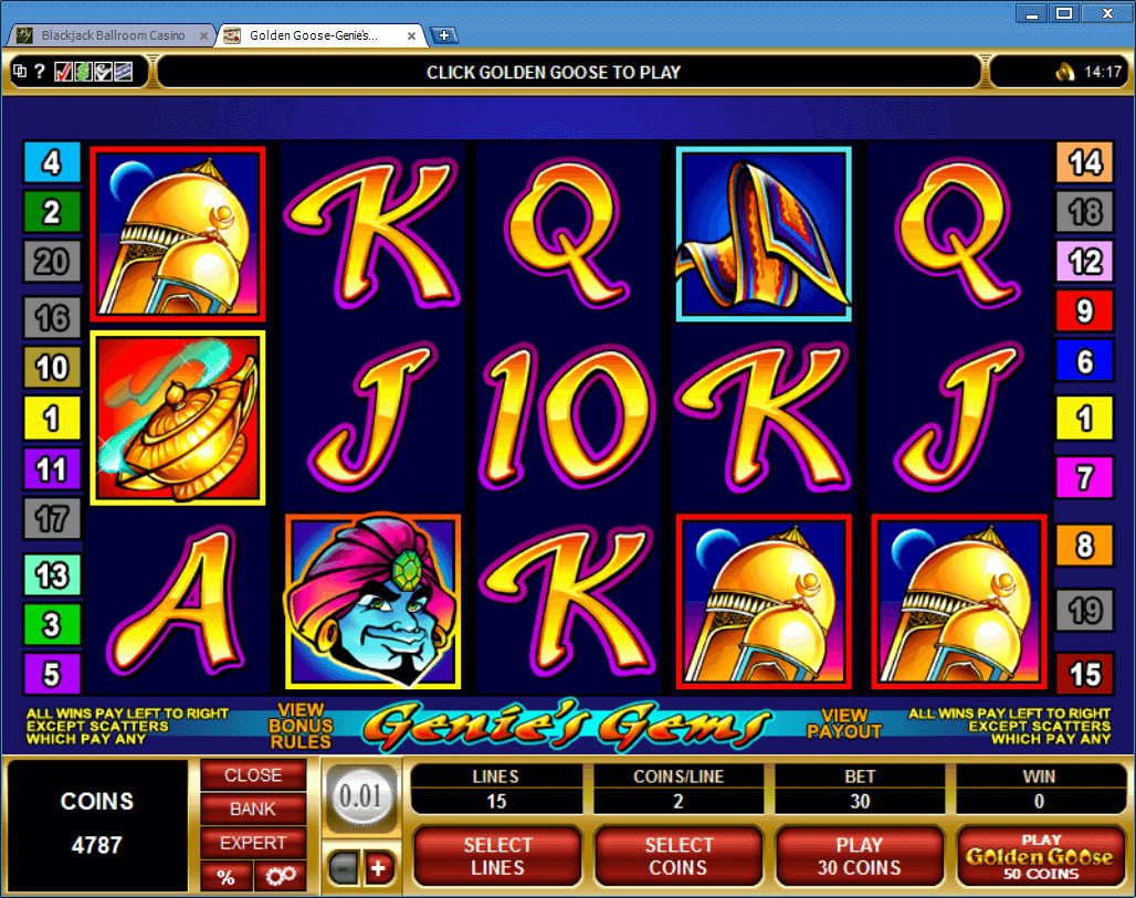 Bonus slot Golden Goose Genie’s Gems online casino app BlackJack Ballroom