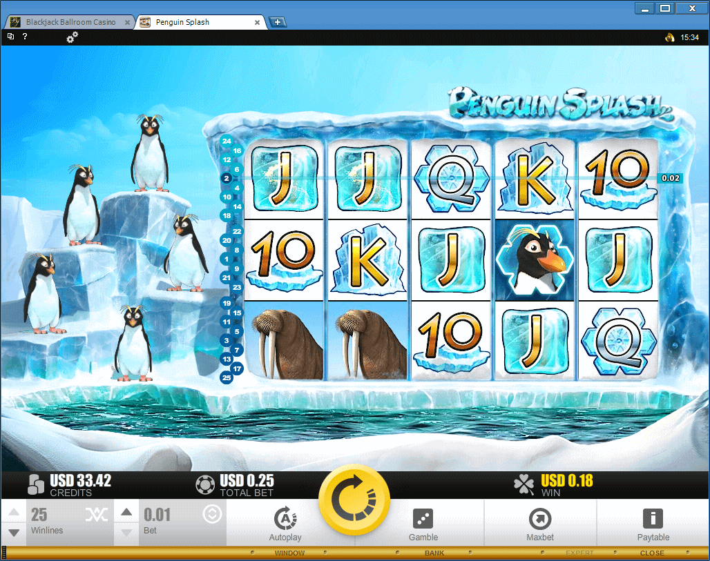 Penguin Symbols | Blackjack Ballroom Casino